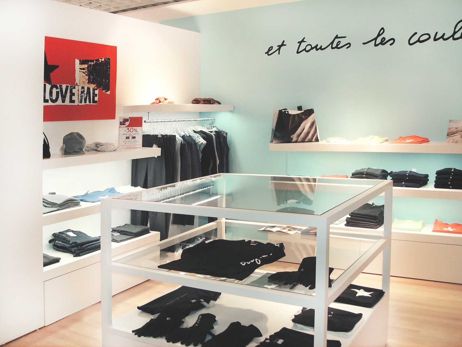 Retail design of an Agnès b. store